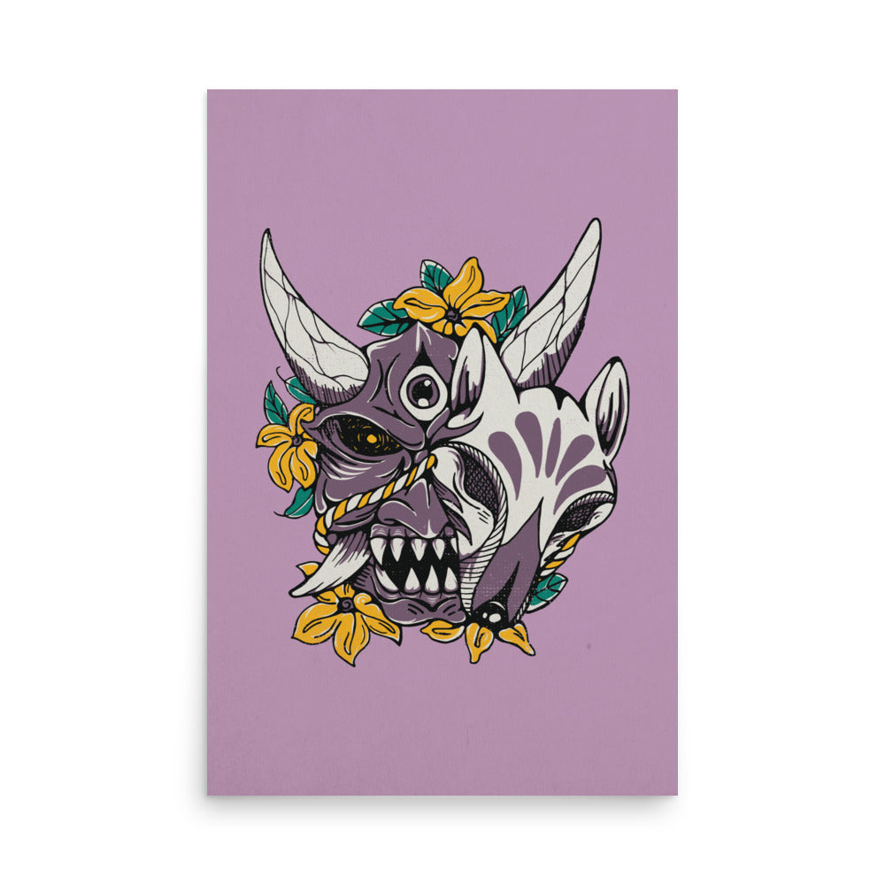 Purple Oni Print – Stickthison