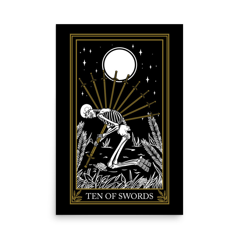 Ten Of Swords Print – Stickthison