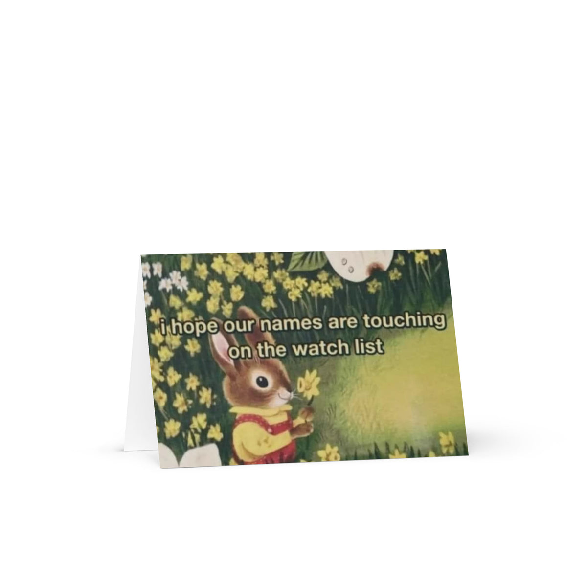 Our Touching Names Greeting card – Stickthison
