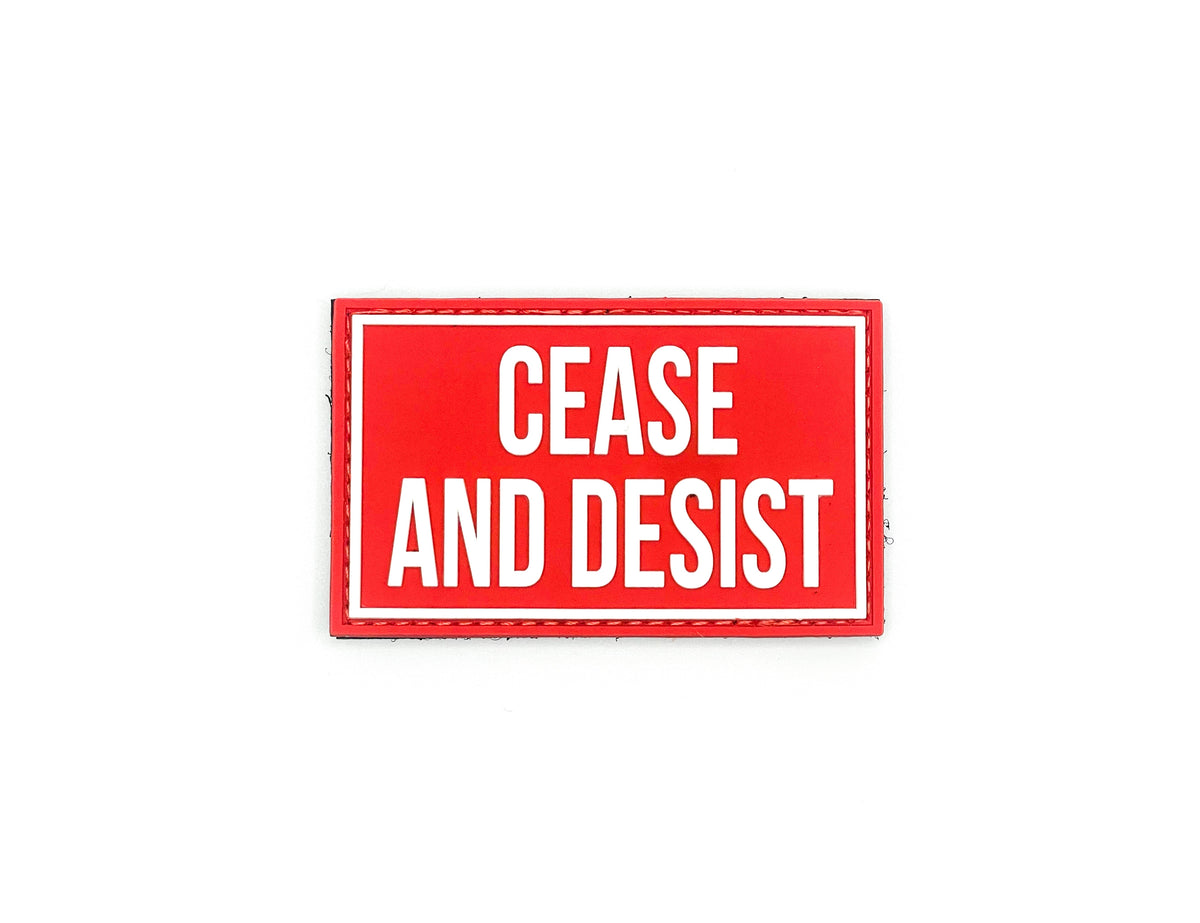 Cease And Desist Patch – Stickthison
