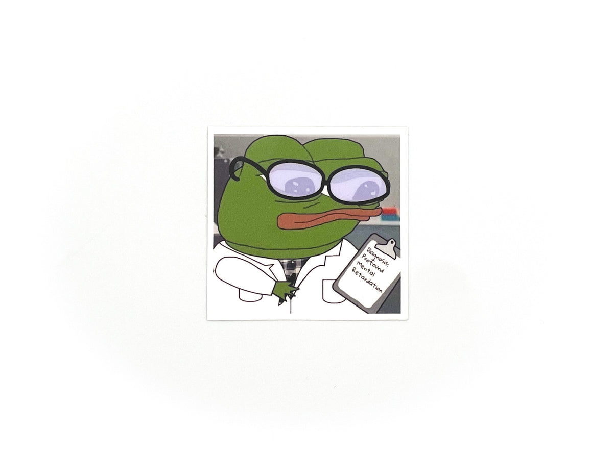 Scientist Pepe Sticker | Stickthison